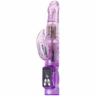 Toyfa A-toys High-Tech Vibrator, фиолетовый Вибратор с ротацией и стимуляцией клитора