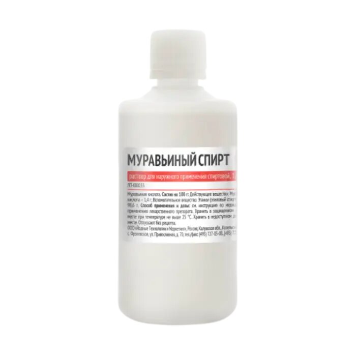 Муравьиный спирт раствор для наружного применения 1,4 % 100 мл