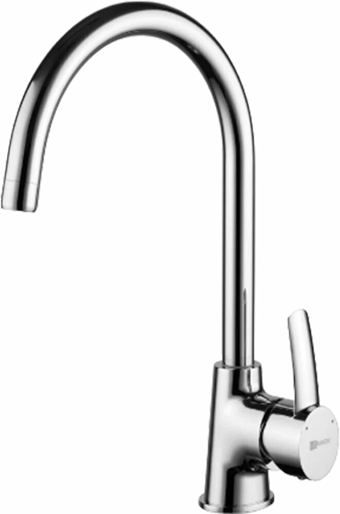 Смеситель для кухни Lemark Atlantiss LM3255C с поворотным изливом, хром, глянцевый, однорычажный, латунный, с керамическим картриджем