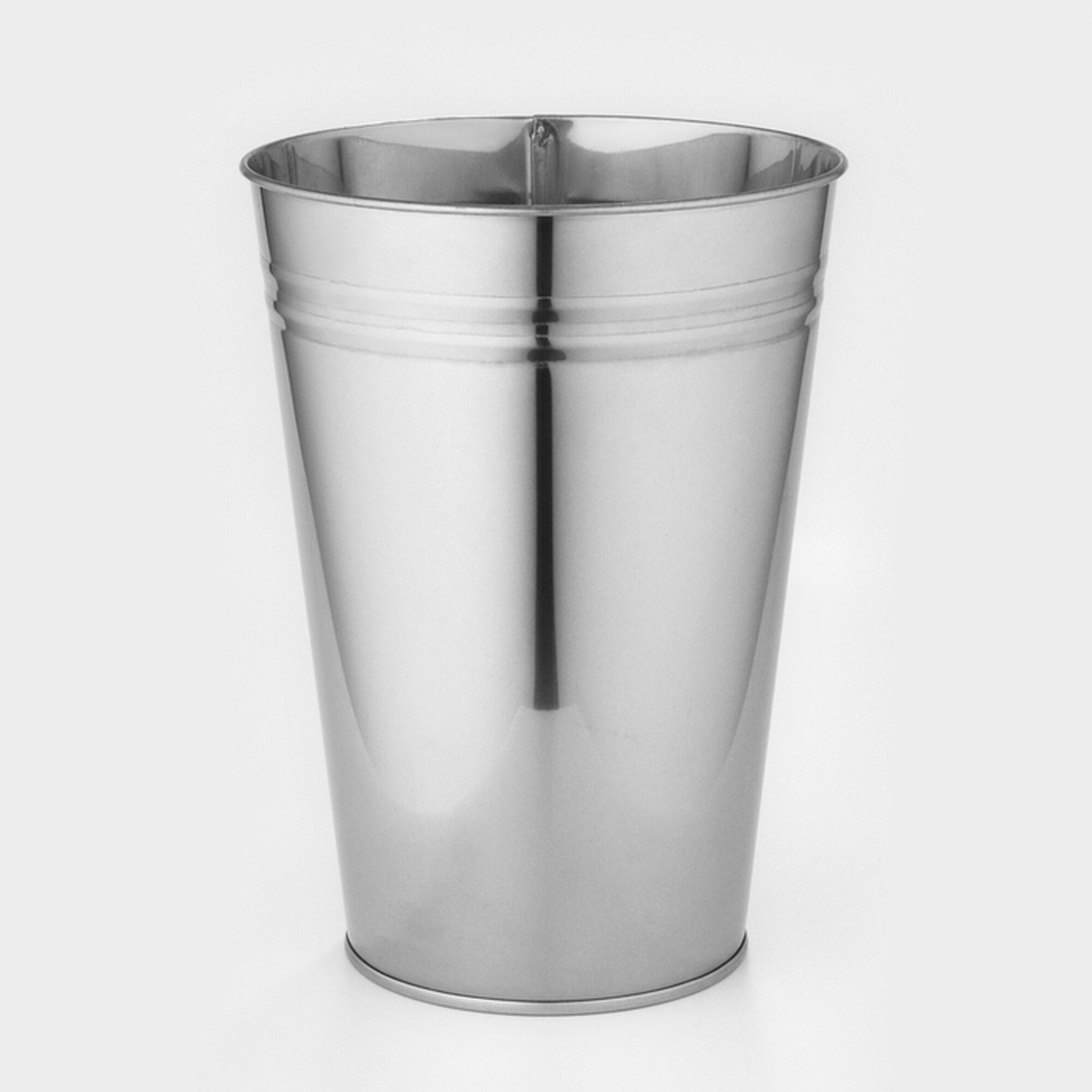 Вазон SKYPHOS, для дома, металл, напольное, 7 л, 29 см, серебристый