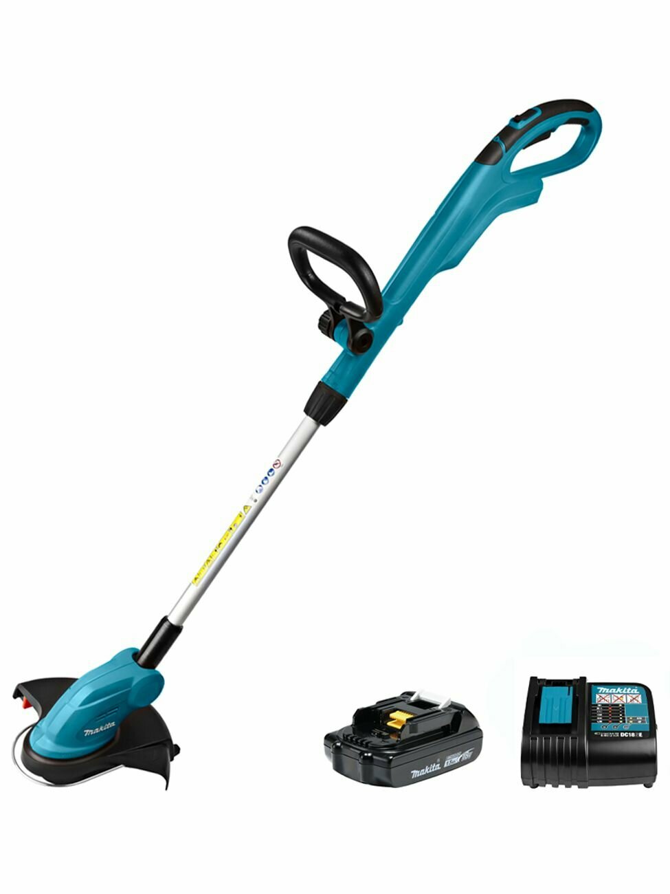 Триммер аккумуляторный 26см - 230Вт 18В Li-Ion 1х1,5Ач, з/у, Makita DUR181SY