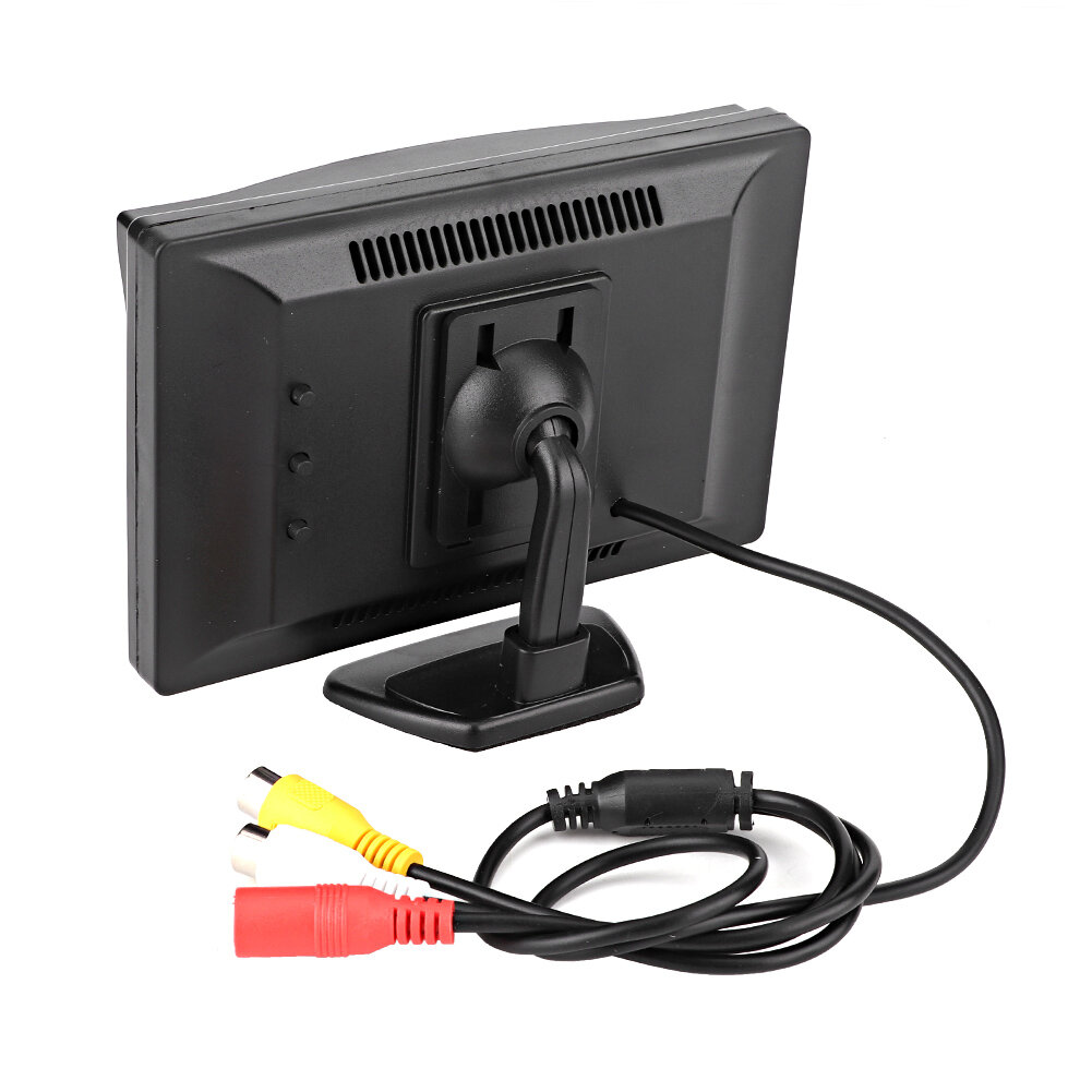 5-дюймовый автомобильный TFT LCD монитор 2CH видеовход с 8 светодиодами ночного видения водонепроницаемая камера
