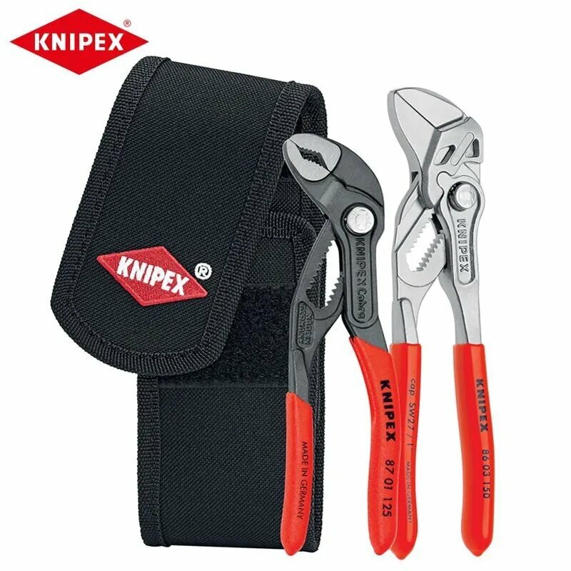 KNIPEX Tools 00 20 72 V01 Мини-плоскогубцы в поясной сумке 1 x 86 03 150, 1 x 87 01 125