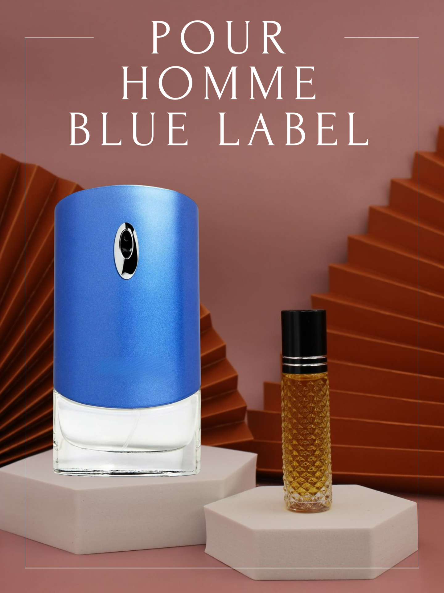 Духи масляные Pour Homme Blue Label; Timeless Perfume; Пур Хом Блю Лэйбл роликовый флакон 8 мл