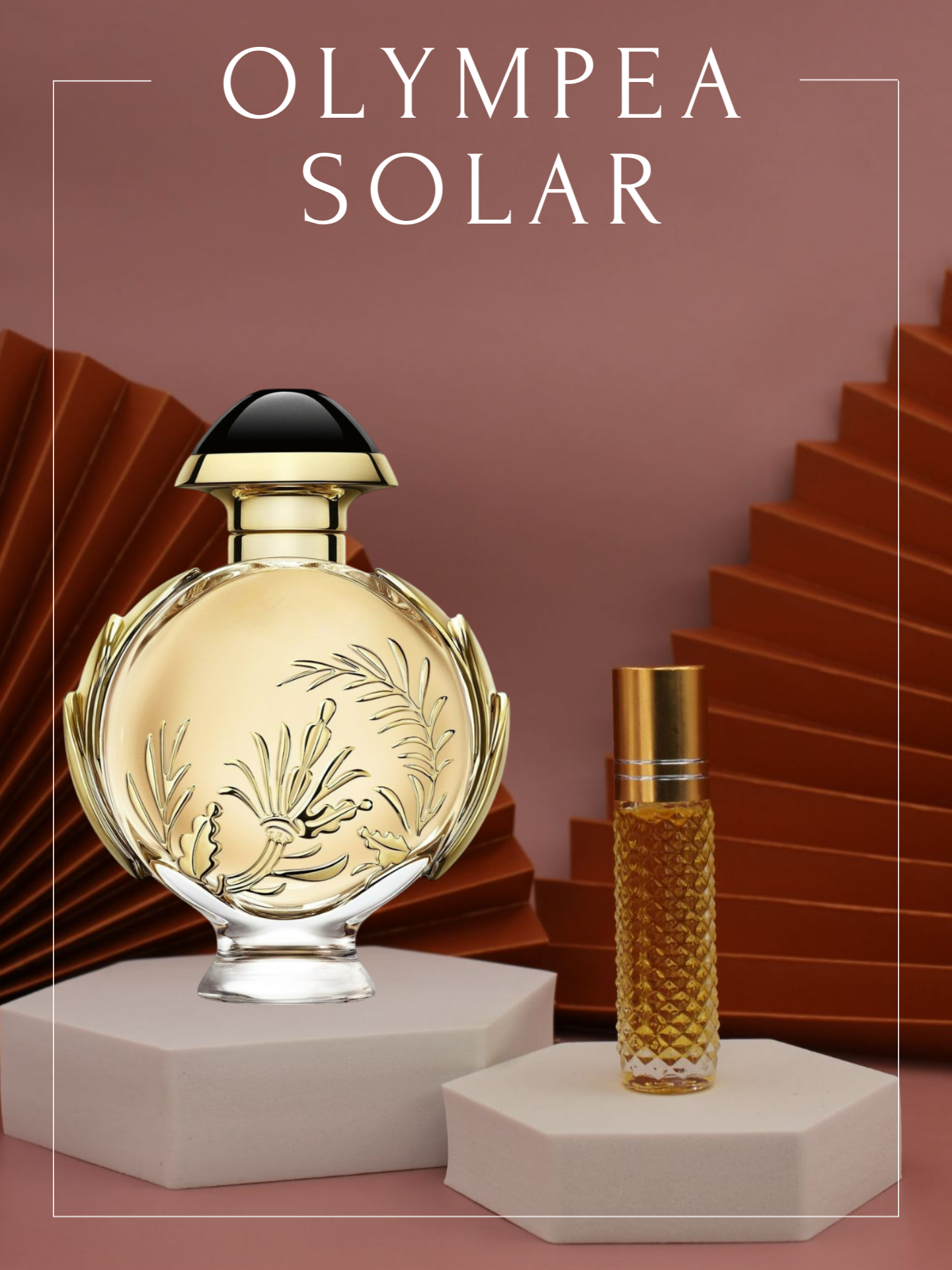 Духи масляные Olympea Solar; Timeless Perfume; Олимпия Солар роликовый флакон 8 мл