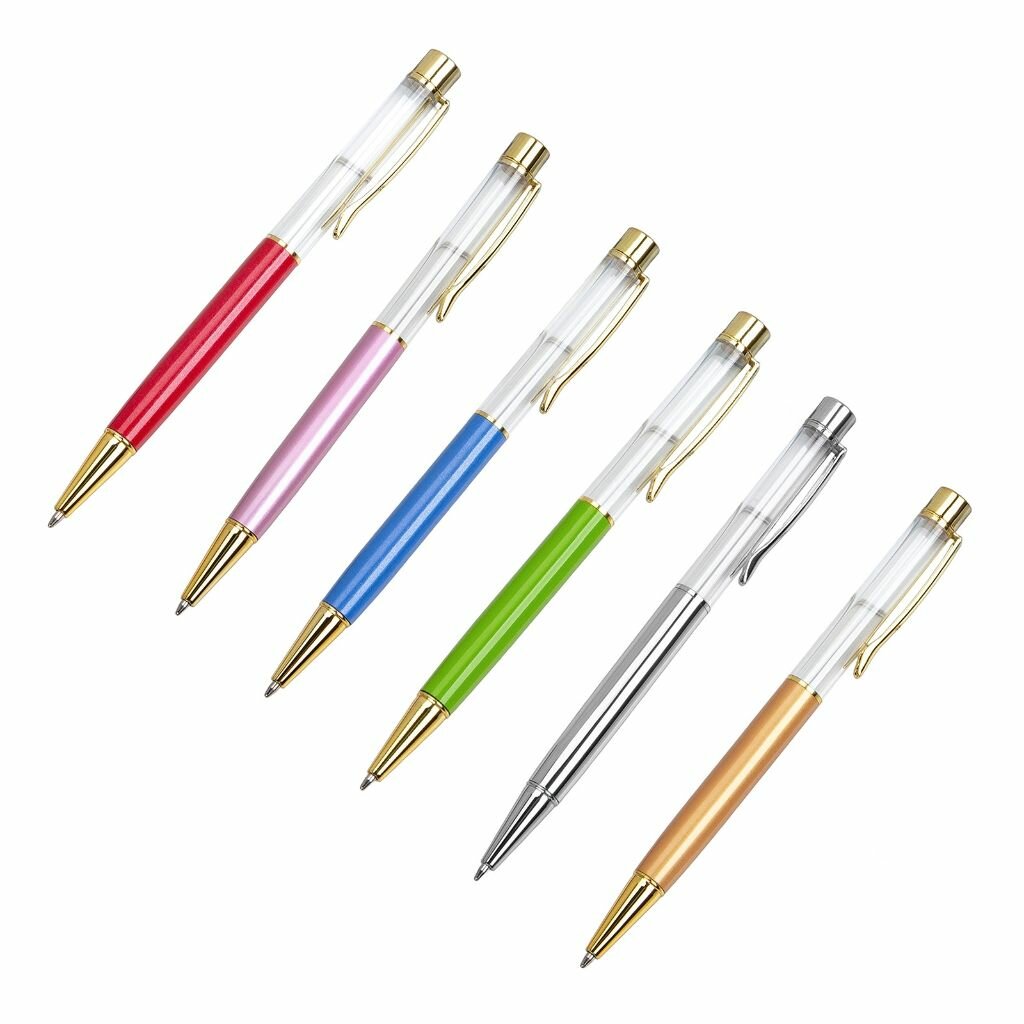 6 шт. Металлические шариковые ручки с клипом
