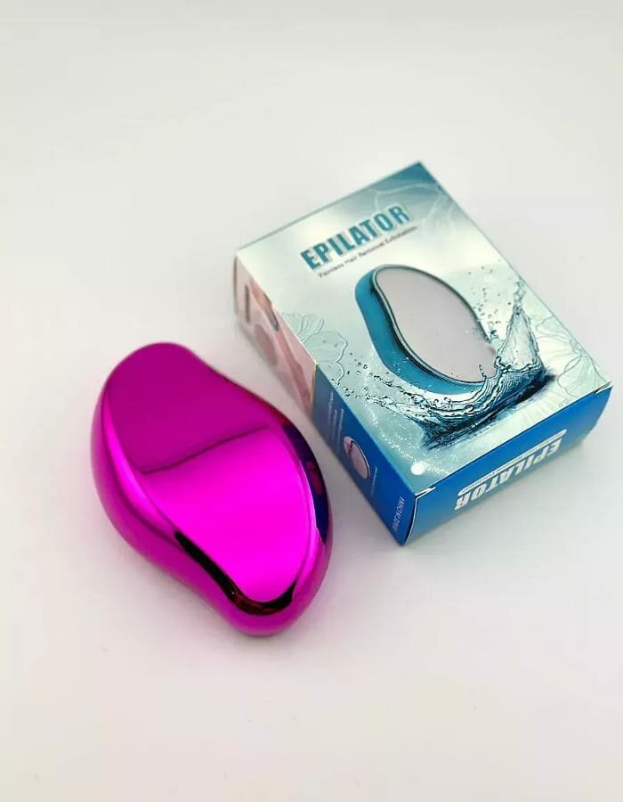 Эпилятор, для безболезненной эпиляции, влагозащищенный, фуксия