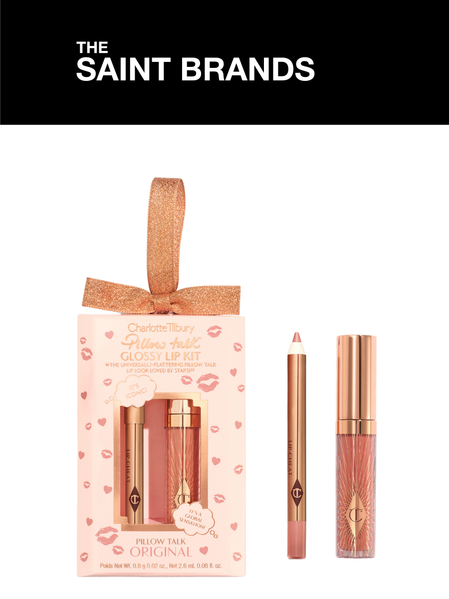 Подарочный набор косметики Charlotte Tilbury Pillow Talk Mini Glossy Lips Duo оттенки Original
