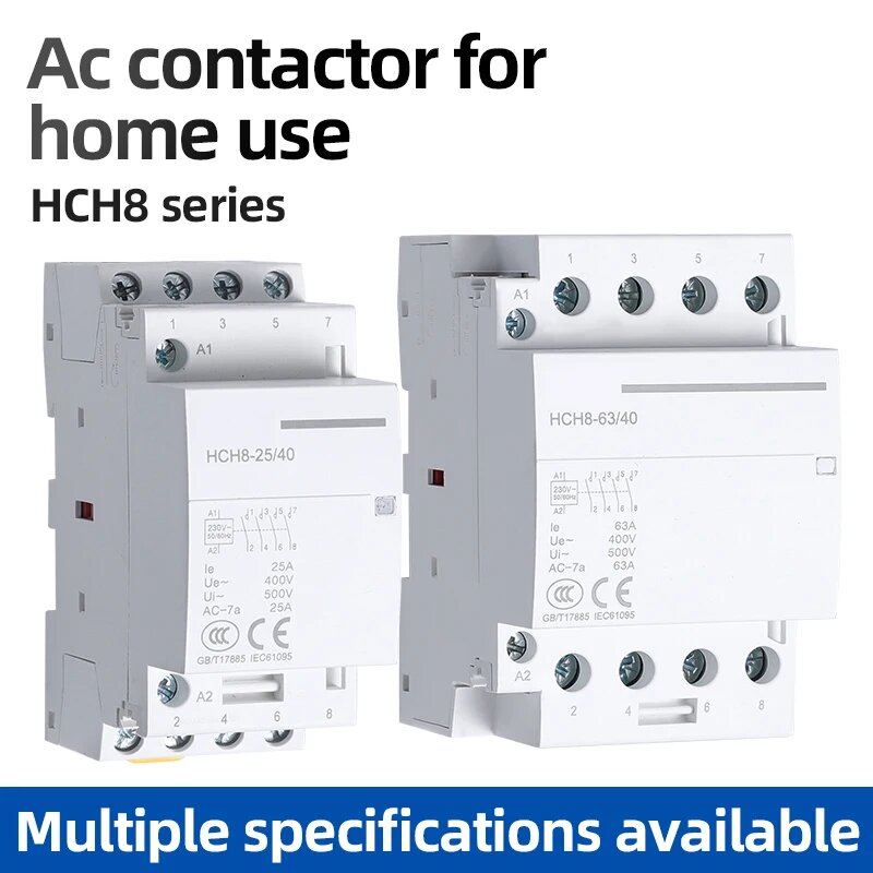 Контактор SDHRMZDH HCH8 220В 40А 4NO, 25A, 24 В