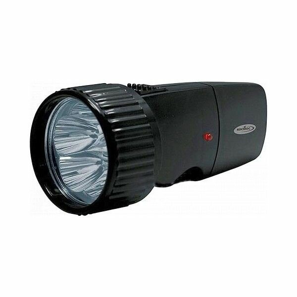 Фонарь ручной аккум 1хNI-MH AA, 5LED, 9ч евровилка Космос KOCAc104LED