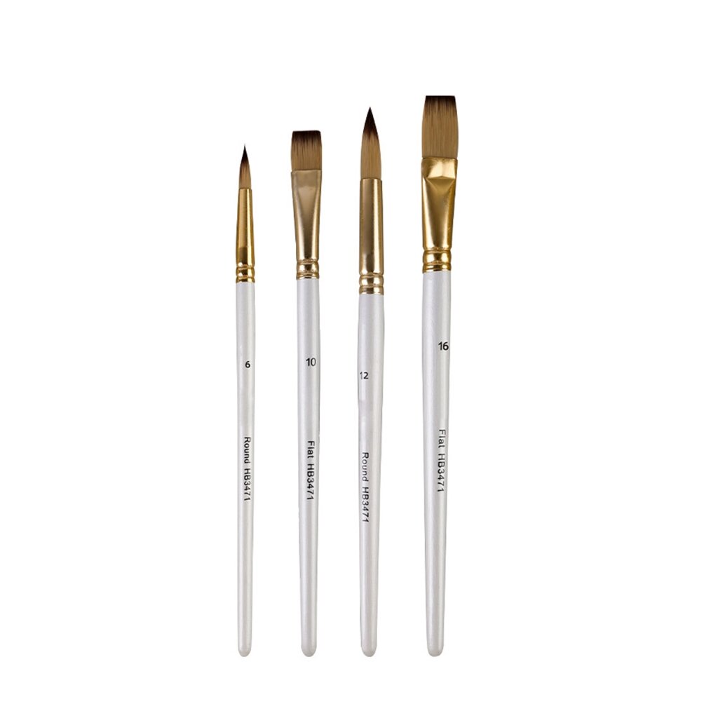 1 комплект нейлоновых кистей для рисования волос Акварельные акриловые кисти для рисования Принадлежности для рисования деталей