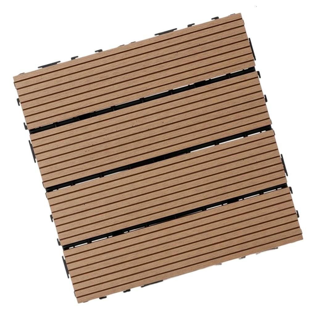 1 кусок пластиковой доски для самостоятельного мощения террасы деревянно-пластиковым полом балкона, наружная антикоррозийная доска для сращивания древесины, внутренний двор, садовый пол-прямой зернистый цвет дерева