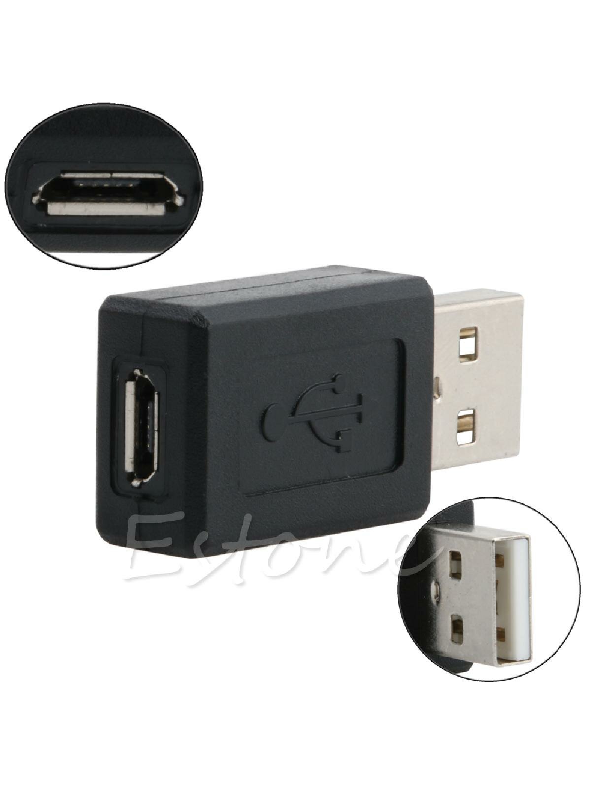 Универсальный адаптер USB-Micro-USB для устройства с разъемом-розеткой Micro USB