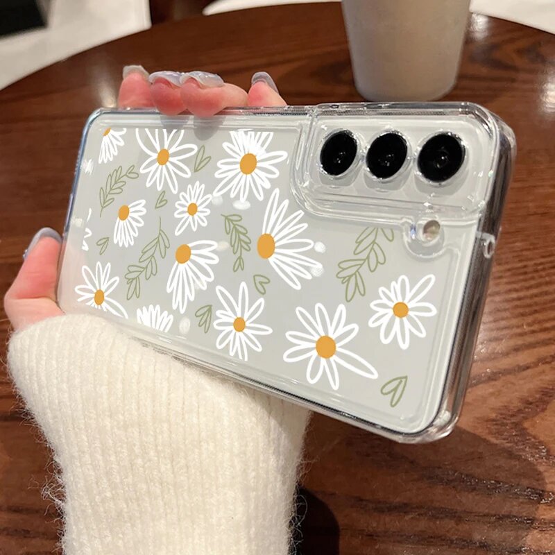 Чехол для Samsung Galaxy A56, силиконовый, цвет A839, Little Flower