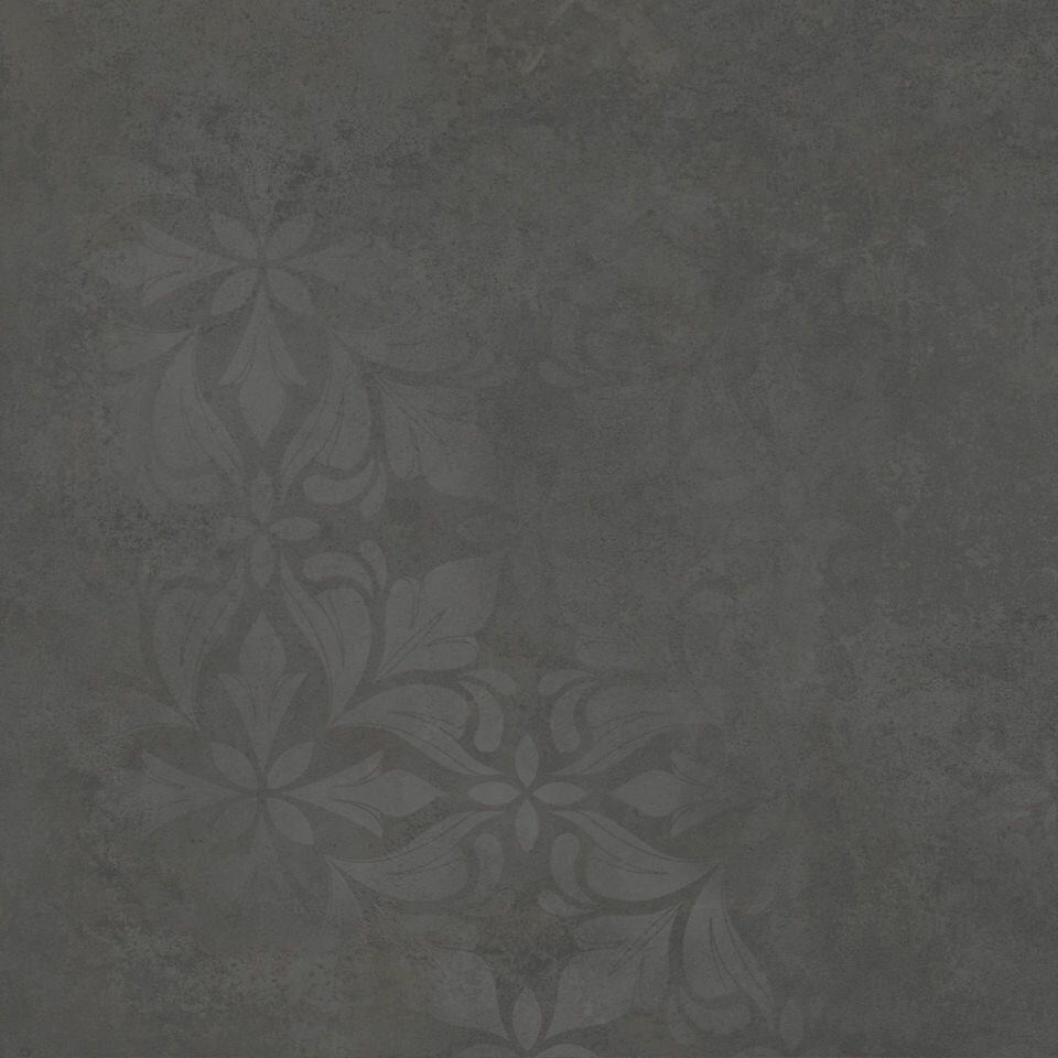 KERAMA MARAZZI Керамогранит Хадду серый тёмный декорированный мат 40,2x40,2 8 мм арт. KM4040G0091N (цена за 1.62 м2)