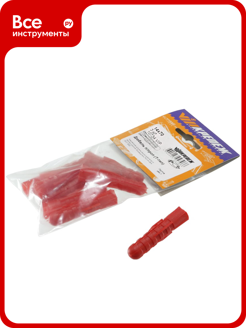 Дюбель VIPкрепеж Т-тип 14/70 3шт 10734 VIP