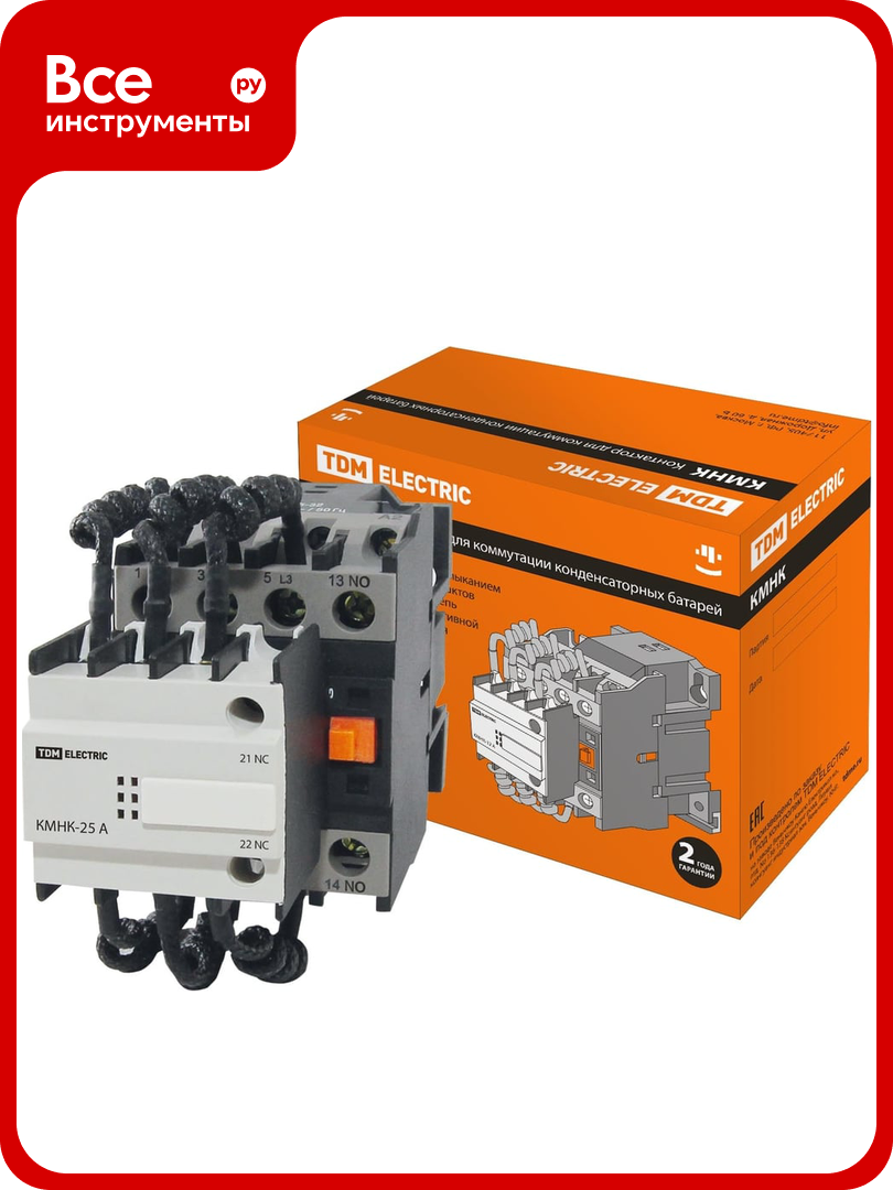 Контактор TDM ELECTRIC КМНК-40-230. Б 40кВАр 2НО1НЗ SQ2103-0006