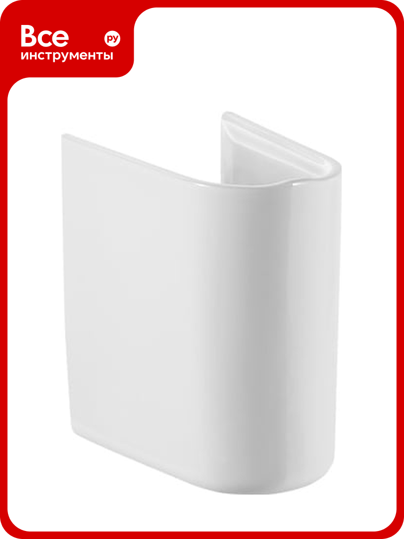 Полупьедестал Roca Debba 00028326, белая керамика, стильный элемент для ванных комнат с ограниченным пространством