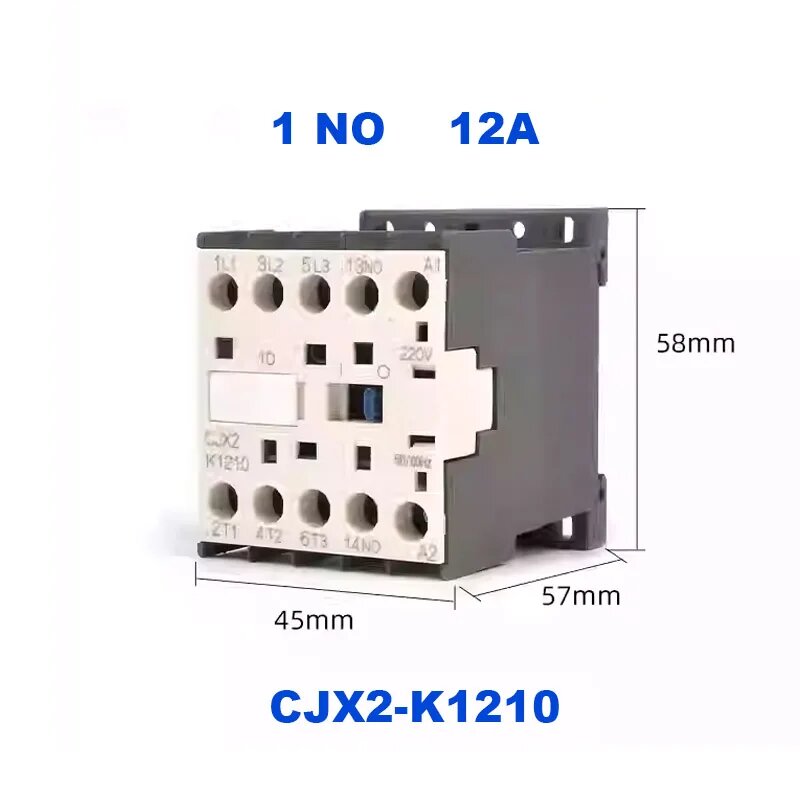 Контактор переменного тока CJX2-K1210 12A 24V