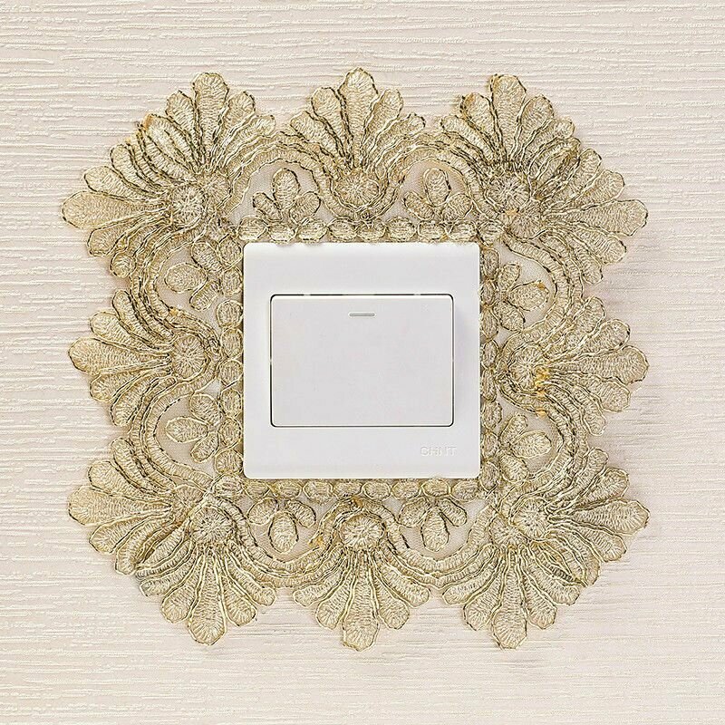 Набор из четырех роскошных крышек для выключателей, защитные крышки для выключателей в спальне, декоративные рамки для выключателей, универсальные крышки для розеток