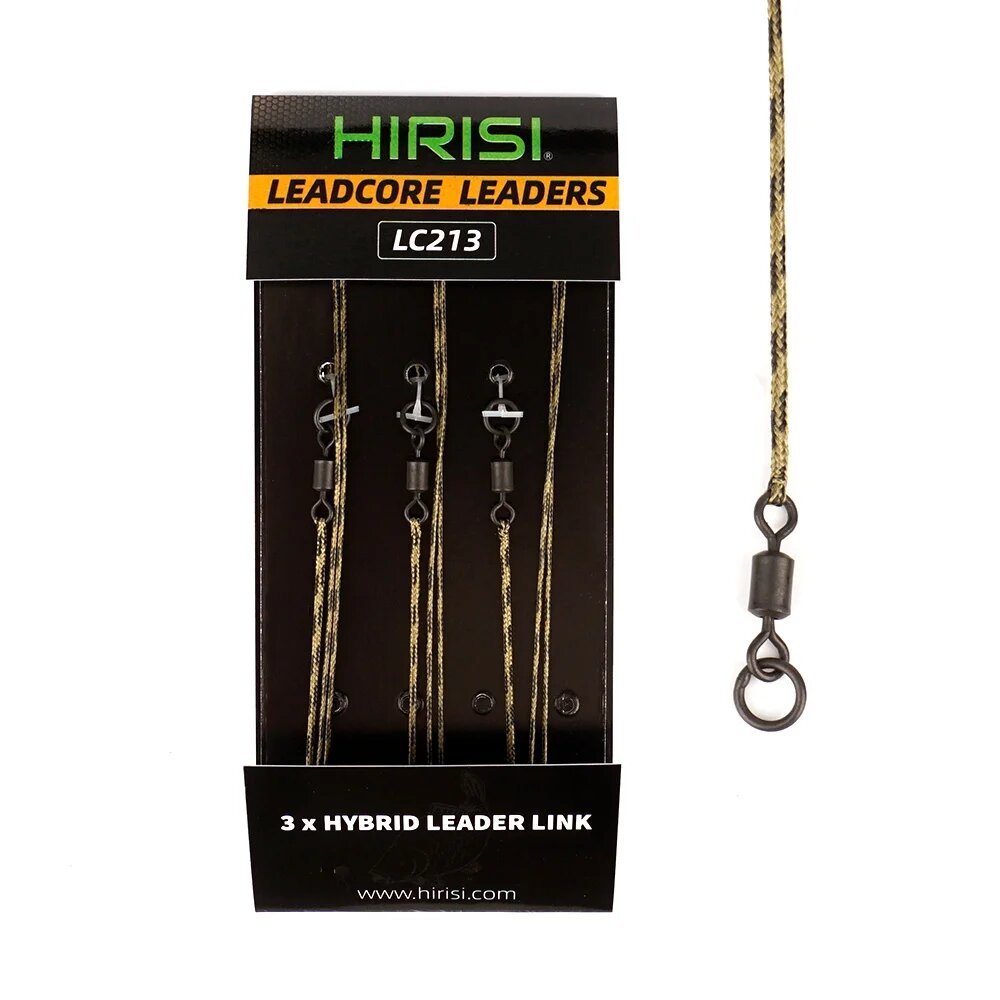 HIRISI Плетеные поводки-лидеры 45 фунтов 3 штуки LC213