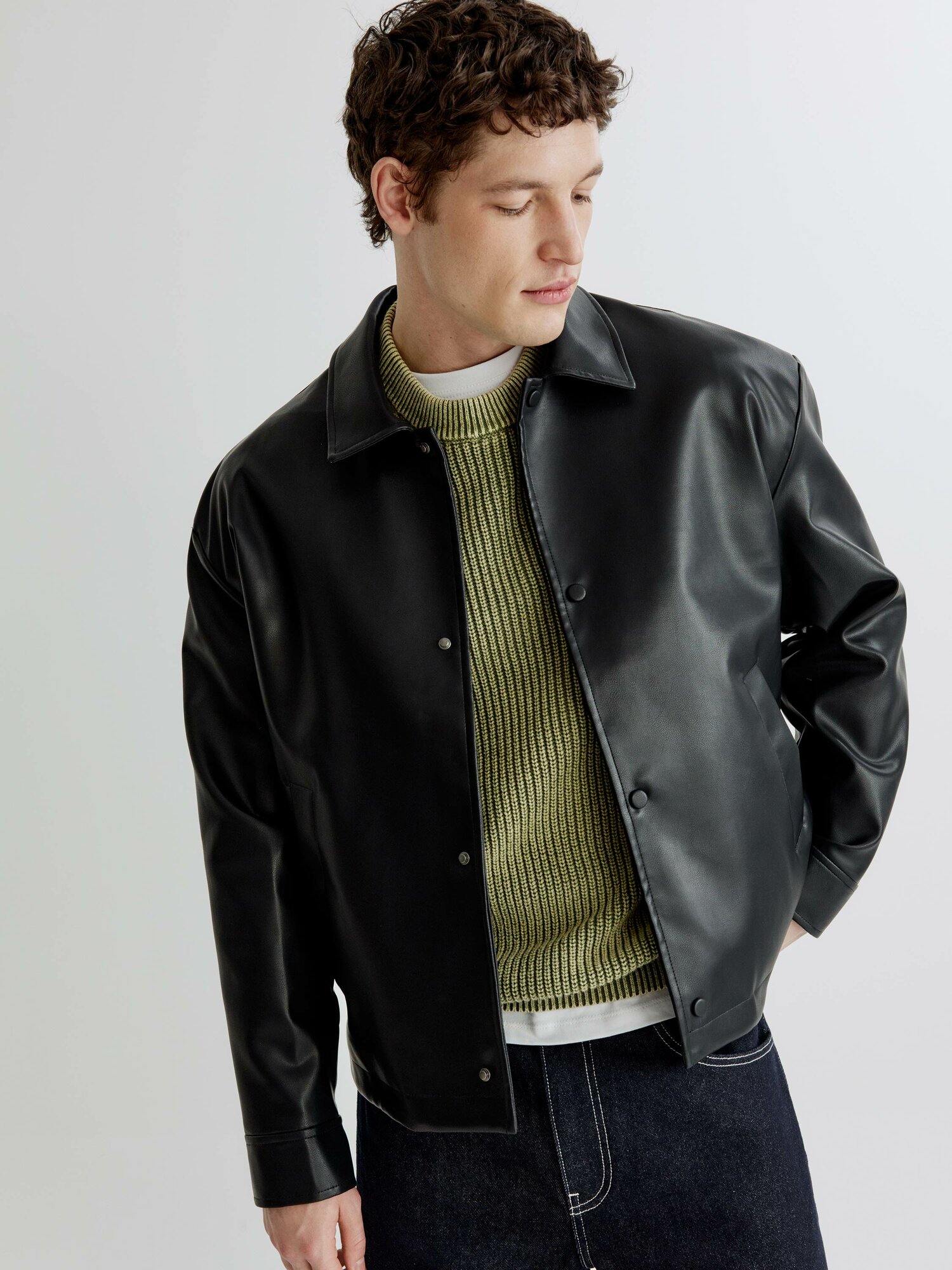 Куртка кожаная