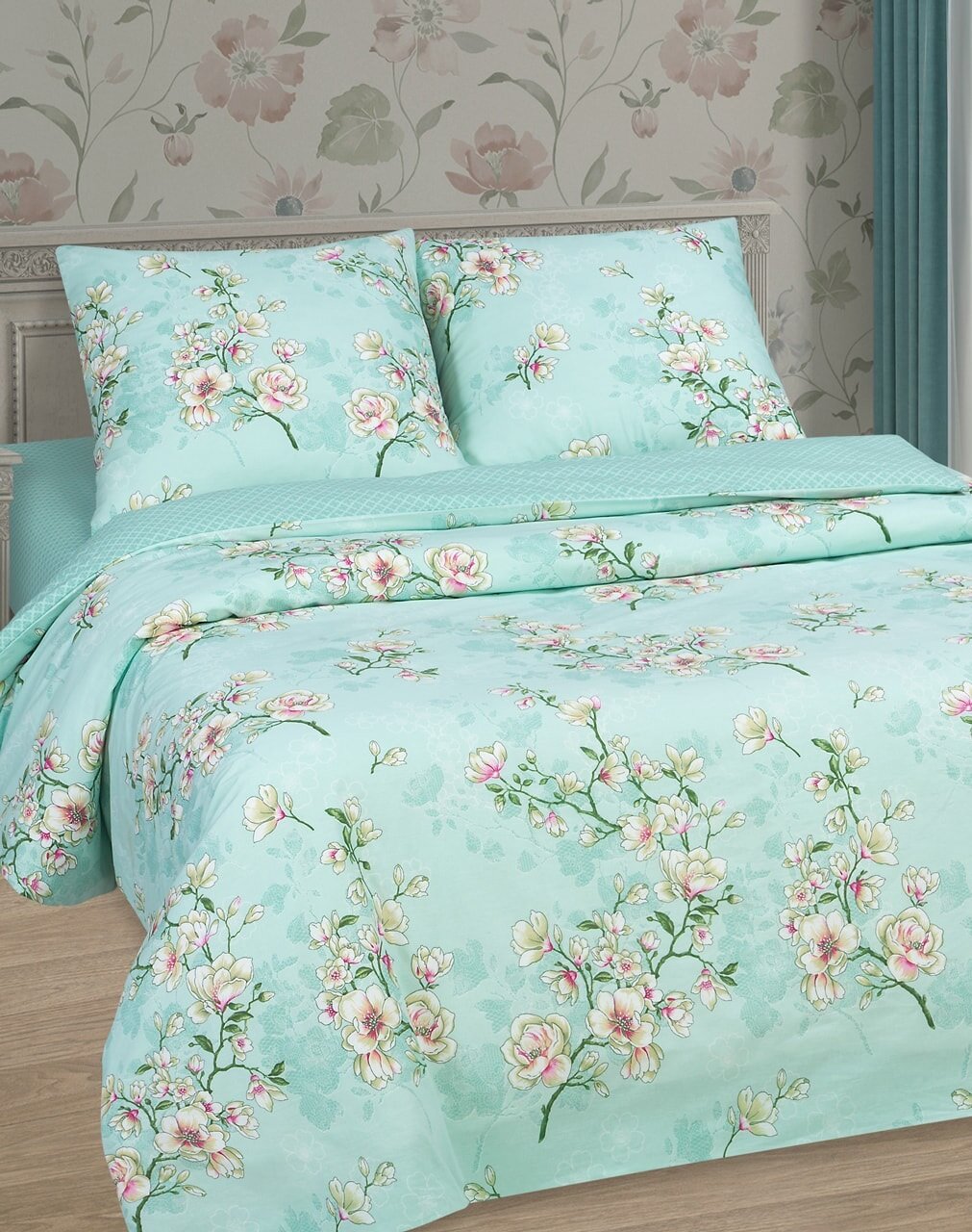 Постельное белье Миндаль поплин Семейный 70х70