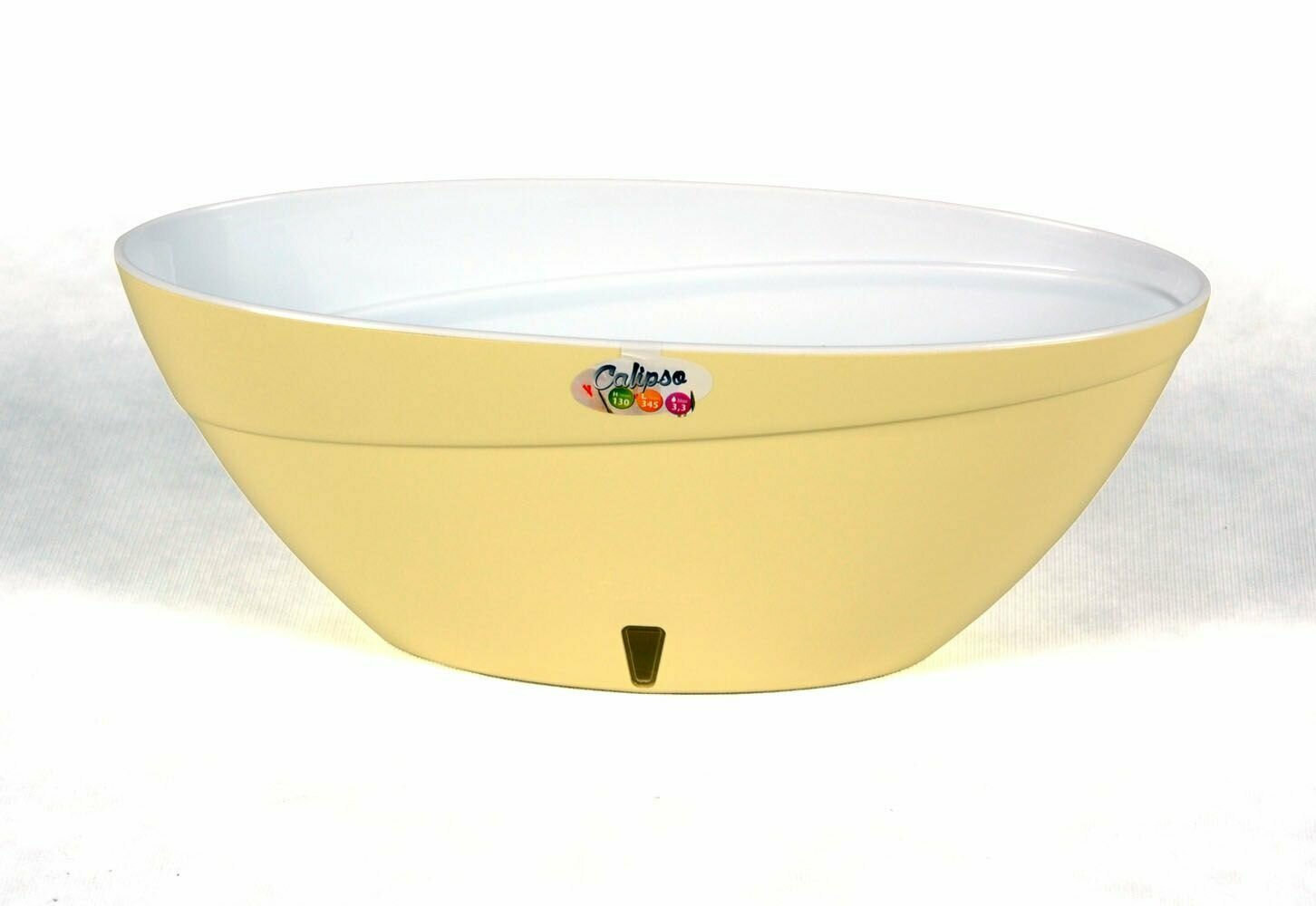 Вазон для цветов двойной CALIPSO 3,3л крем-белый