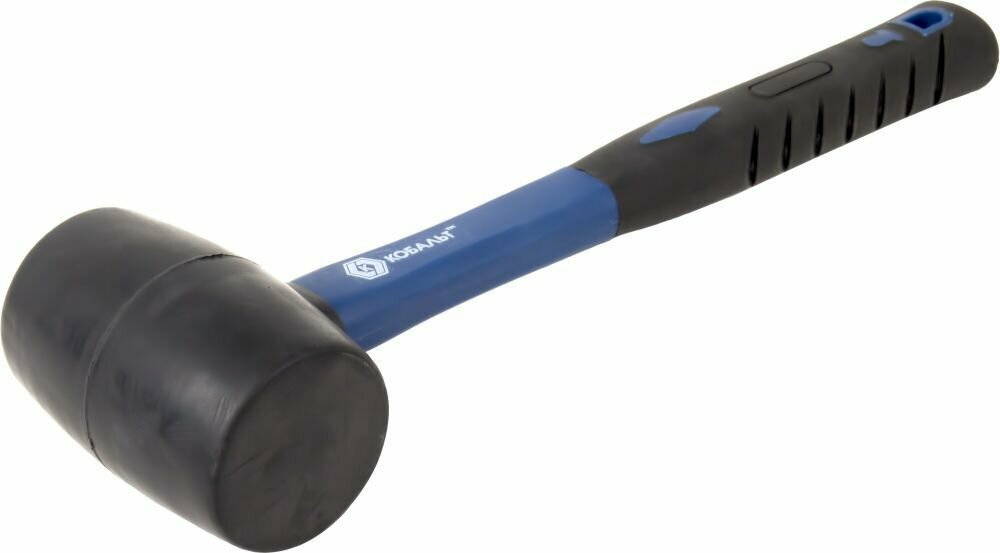 Киянка кобальт 450 г (60 мм), черная резина, фибергласовая рукоятка