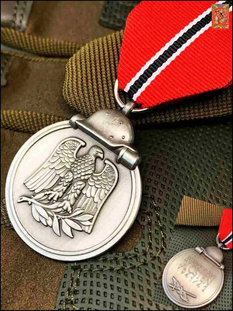 Медаль "Восточная зимняя кампания" 1941-1942 реплика, знак отличия эпохи WWII, коллекционный сувенир из металла