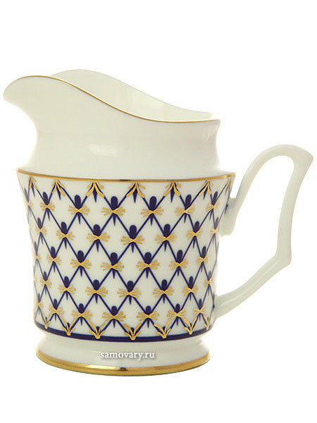 Сливочник форма "Юлия", рисунок "Кобальтовая сетка", Императорский фарфоровый завод