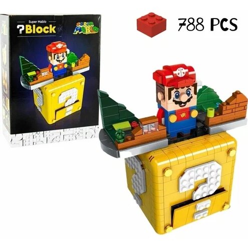 Конструктор King Super Mario "Знак вопроса" 87037, 788 элементов, пластик