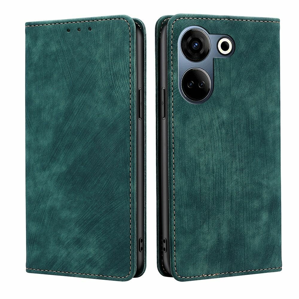 Чехол-книжка MyPads для Tecno Camon 20 Pro 4G / Техно Камон 20 Про мягкое прикосновение (зеленый)