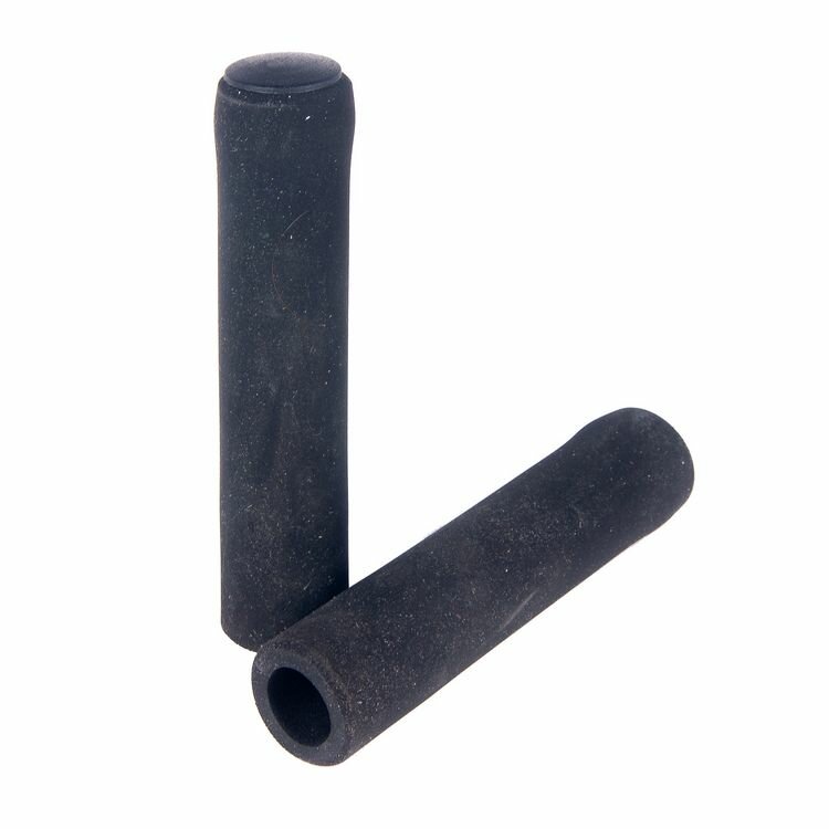 Грипсы 4BIKE 130мм с открытым торцом из вспененного силикона зернистая поверхность