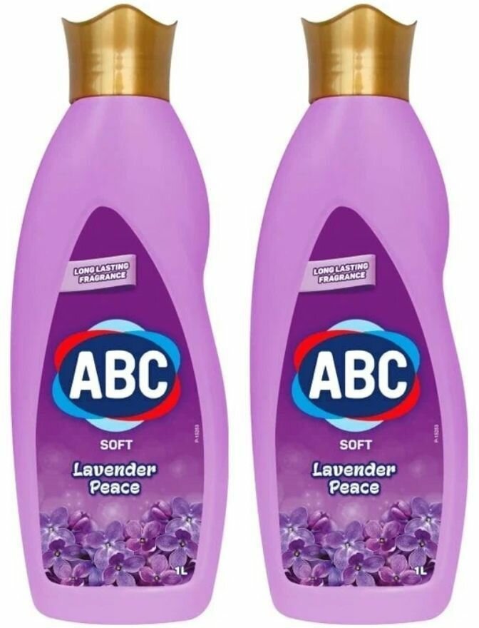 ABC Кондиционер для белья Лавандовый мир, 1 л, 2 шт