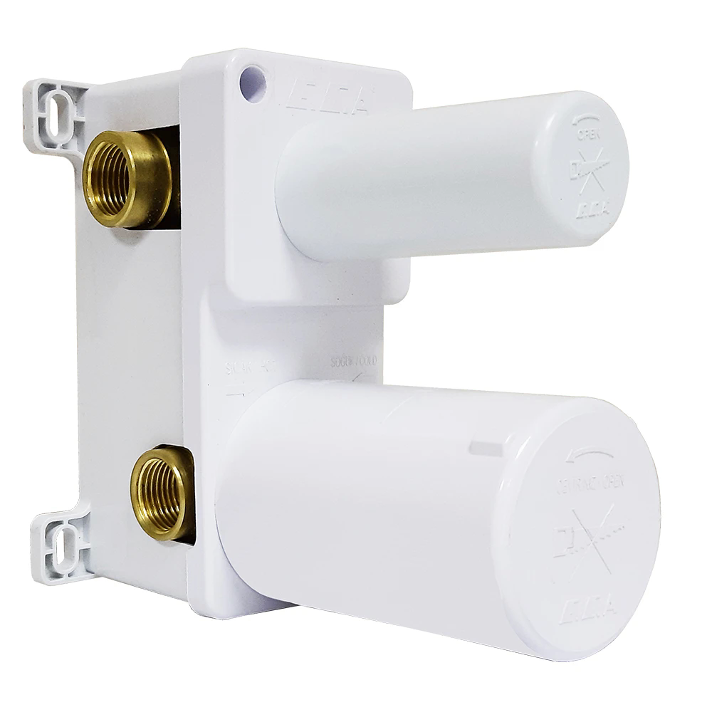 Скрытая часть для смесителя E.C.A. 102166301C1EX 3 режима, матовый черный