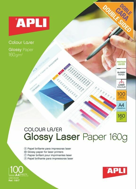 Фотобумага APLI Laser Glossy, А4, 100 л, 210 г/м2