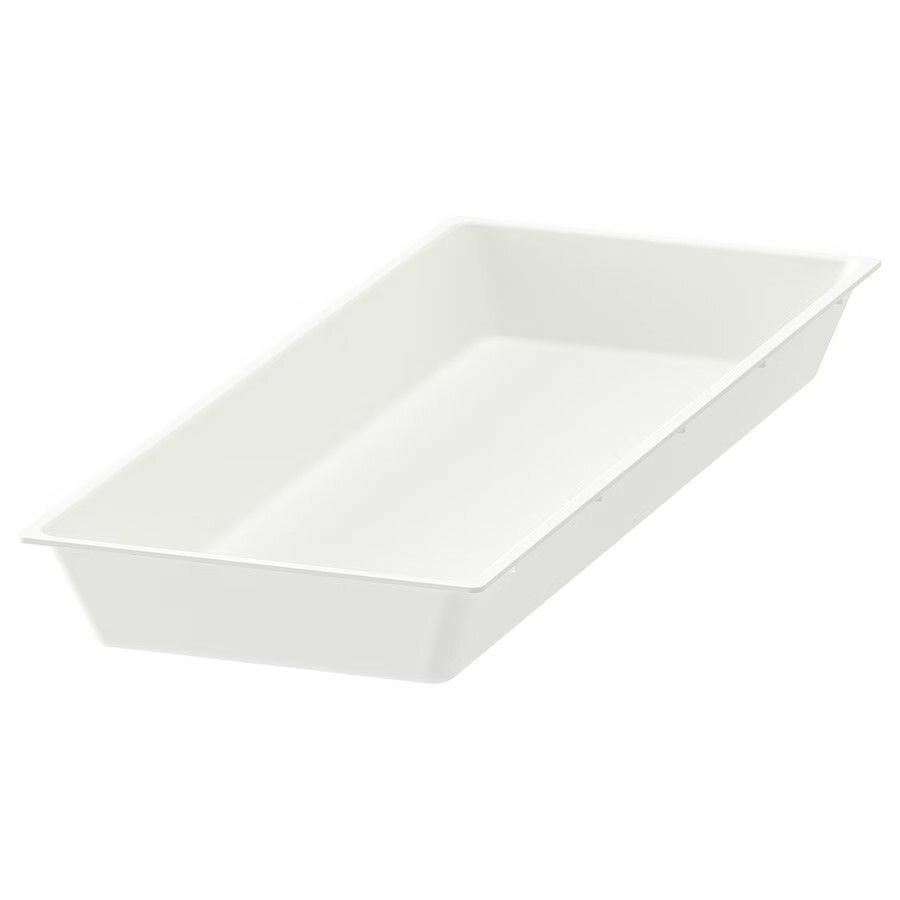 Лоток для столовых приборов IKEA UPPDATERA, белый, 20х50 см. Вставка в ящик икеа упдатера. 1 шт.
