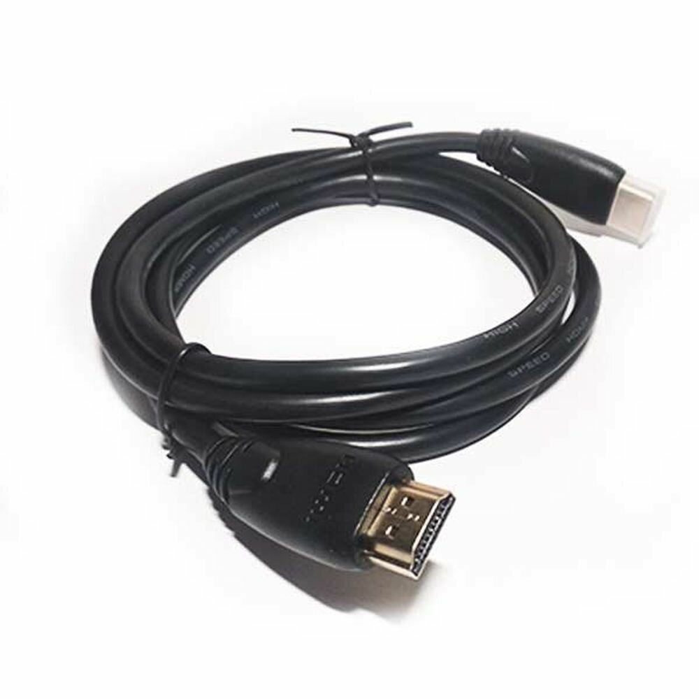 HDMI кабель inkax AL-04, Ultra HD 4K, 1.5 метра, круглый пластиковые разьемы, черный