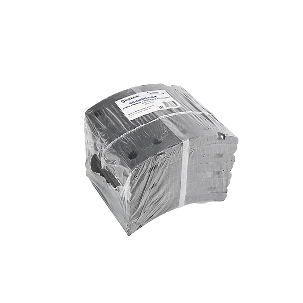 STELLOX 85-00903-SX (8500903_SX) накладки торм. с заклепк. 3-рем 8шт. увел. ресурс 19032 18.5-11.8 420x180(8x15 80)\