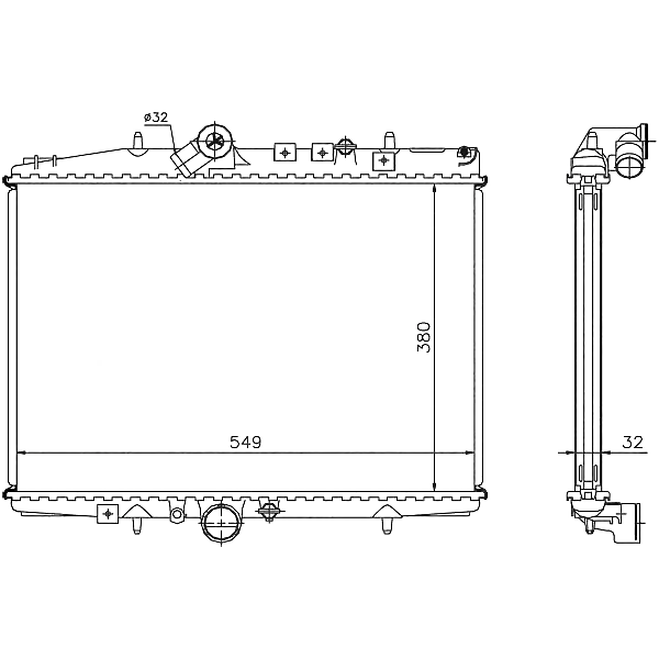 STELLOX 10-25647-SX (1025647_SX / 1025872 / 1330 78) радиатор системы охлаждения мкпп\ Citroen (Ситроен) c5, Peugeot