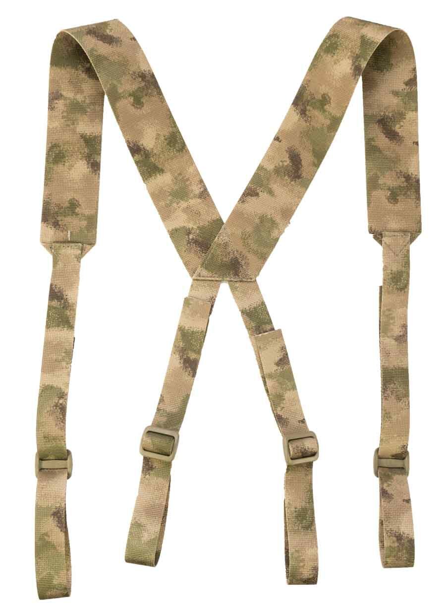 Лямки Strike на тактический пояс плечевые под бронежилет, A-TACS Camo