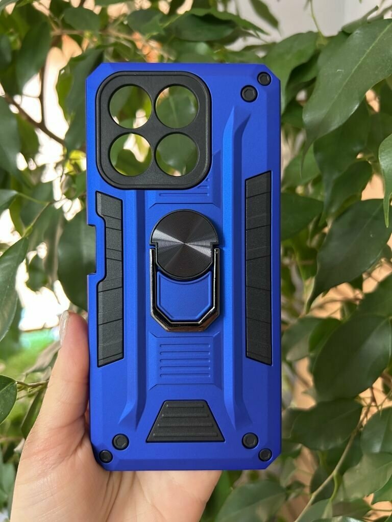 Чехол противоударный для Honor X8A / Хонор Х8А military (Синий)