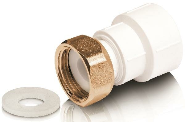 Муфта Ø20х1/2" ВР с накидной гайкой и вставкой PP Blue Ocean (200/20) *