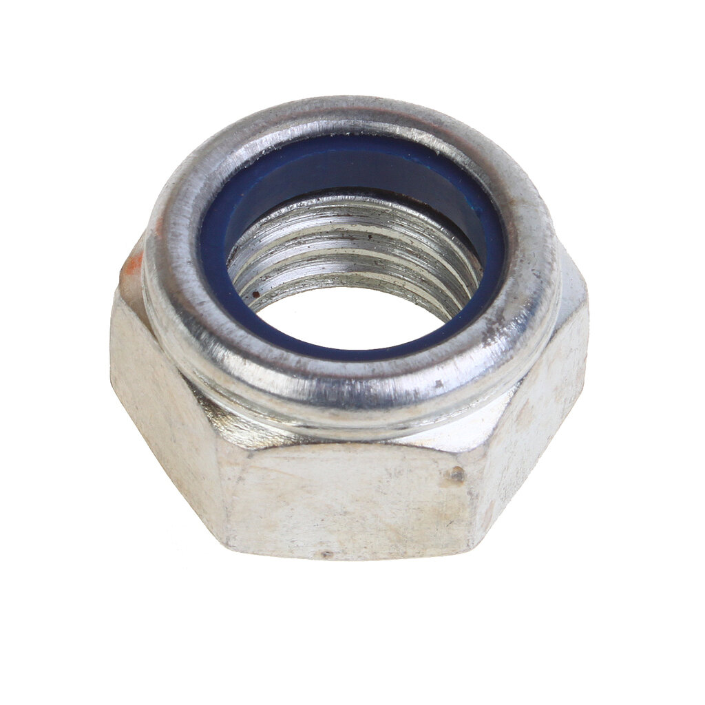 Гайка М24х3.0х24 с нейлоном шестигранная оцинкованная