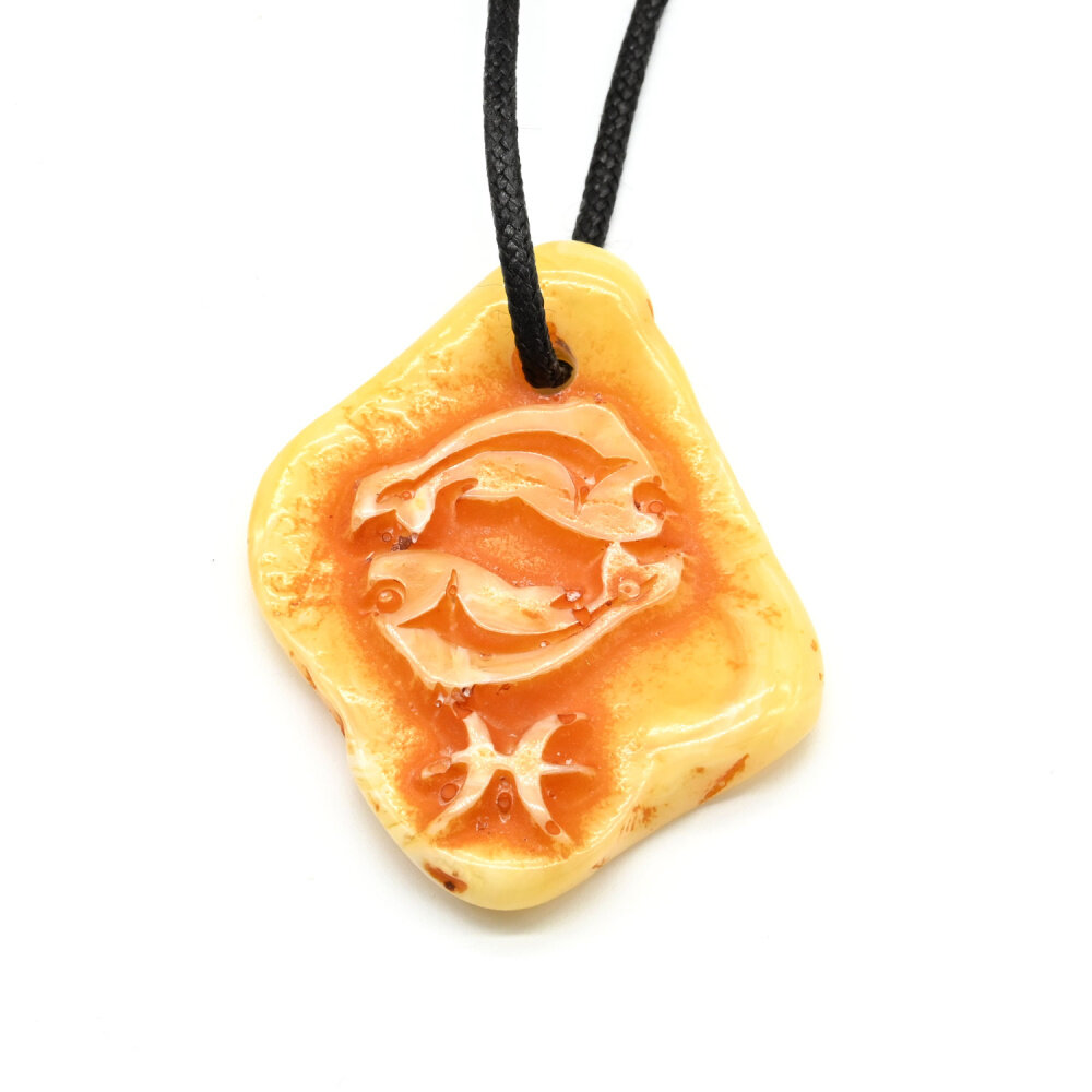 Подвеска, янтарь синтетический