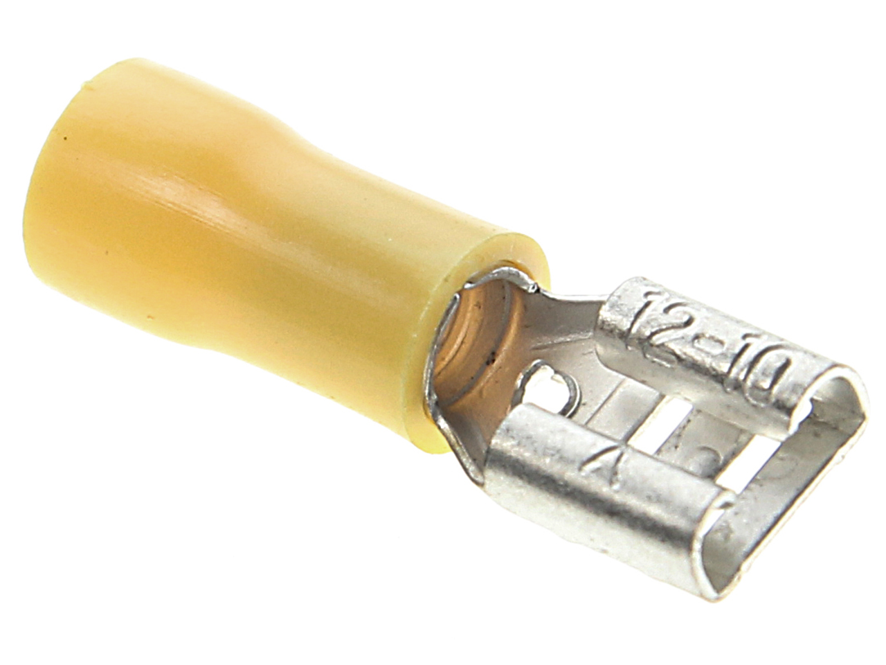 Клемма (мама) 6.3мм под провод 6.0 кв. мм с изоляцией ПВХ КВТ