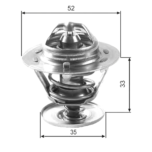 GATES TH12592G1 (1001933 / 1001993 / 102018A) термостат ford: Fiesta (Фиеста) III 89-97, Focus (Фокус) 98-04, Focus (Фокус) седан