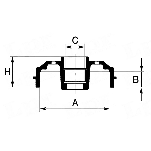 LPR 7D0391 (7700304984 / 7D0391) барабан тормозной с подш.\ Lada (Лада) vesta 15