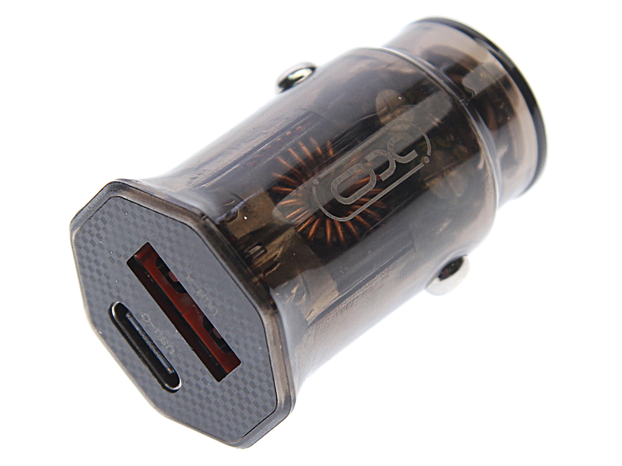 Устройство зарядное в прикуриватель 1USB + 1 Type C 12V XO